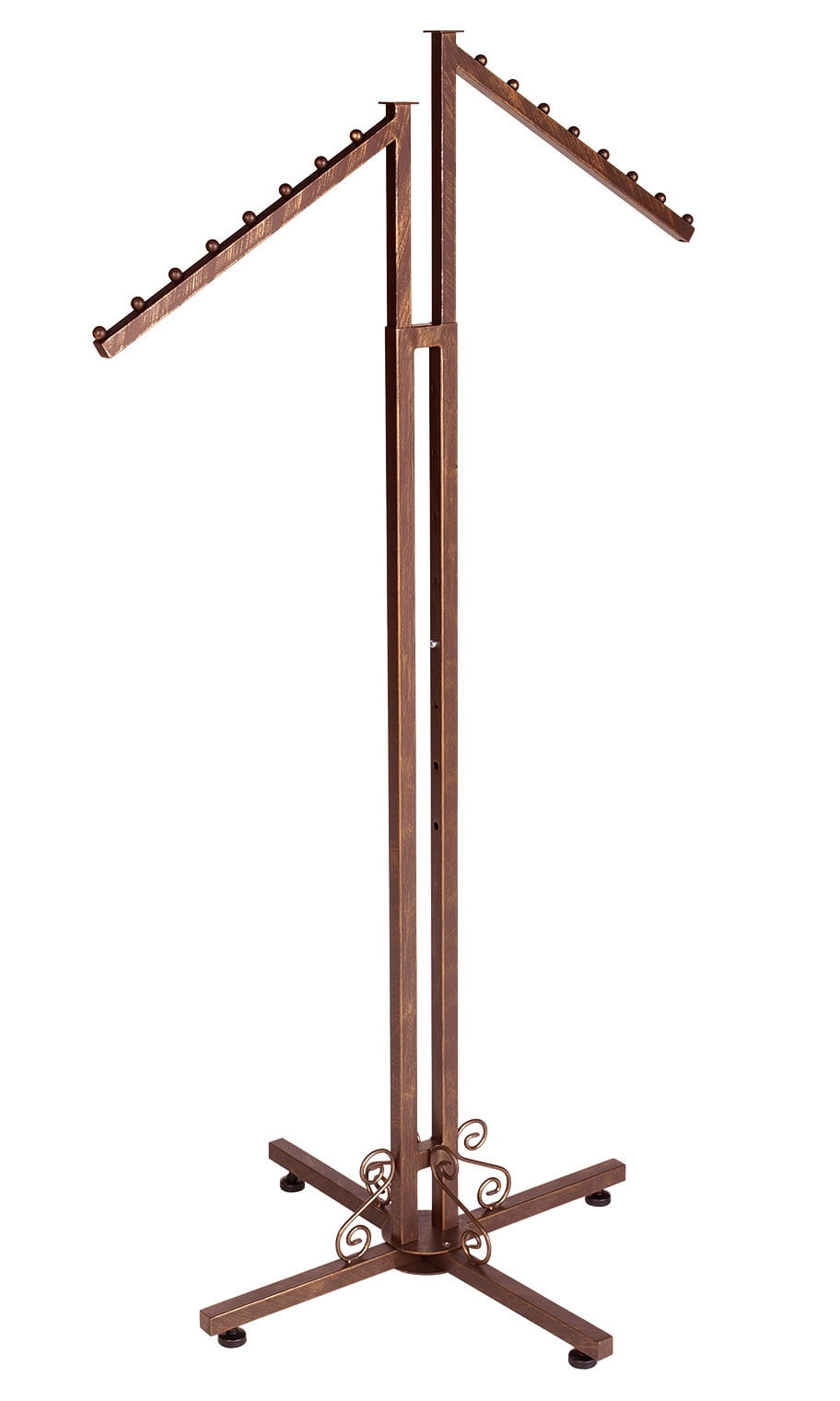 SSWBasics 2 Way Rack Clothing Rack - Cobblestone Design (Slant Arms ...