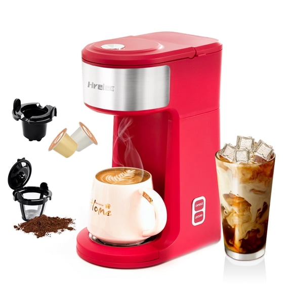 2-Way Single Serve Coffee Maker Brewer for Capsule and Ground Coffee ...