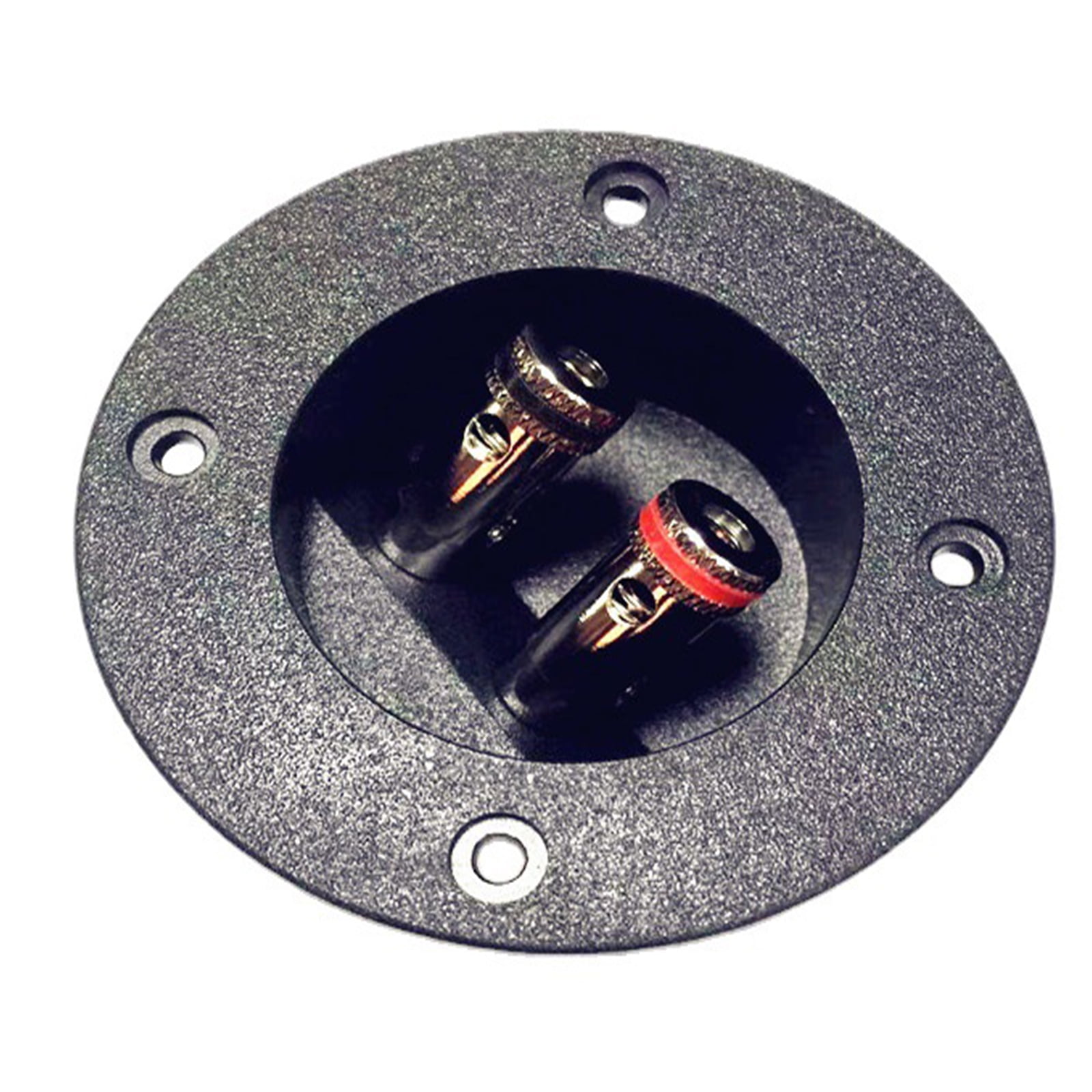 2 Way Speaker Box Clamp, DIY Home Car Stereoes Binding Post Round Spring Cup Connectors Speaker ...