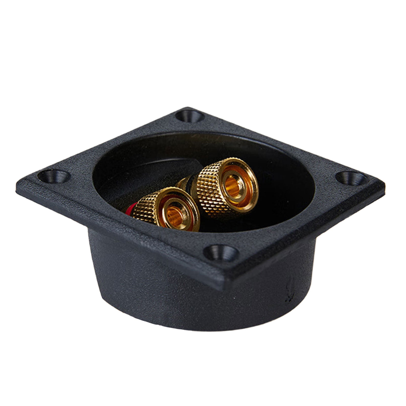 2 Way Spring Loaded Speakers Connectors Box ABS Housing For Subwoofer ...