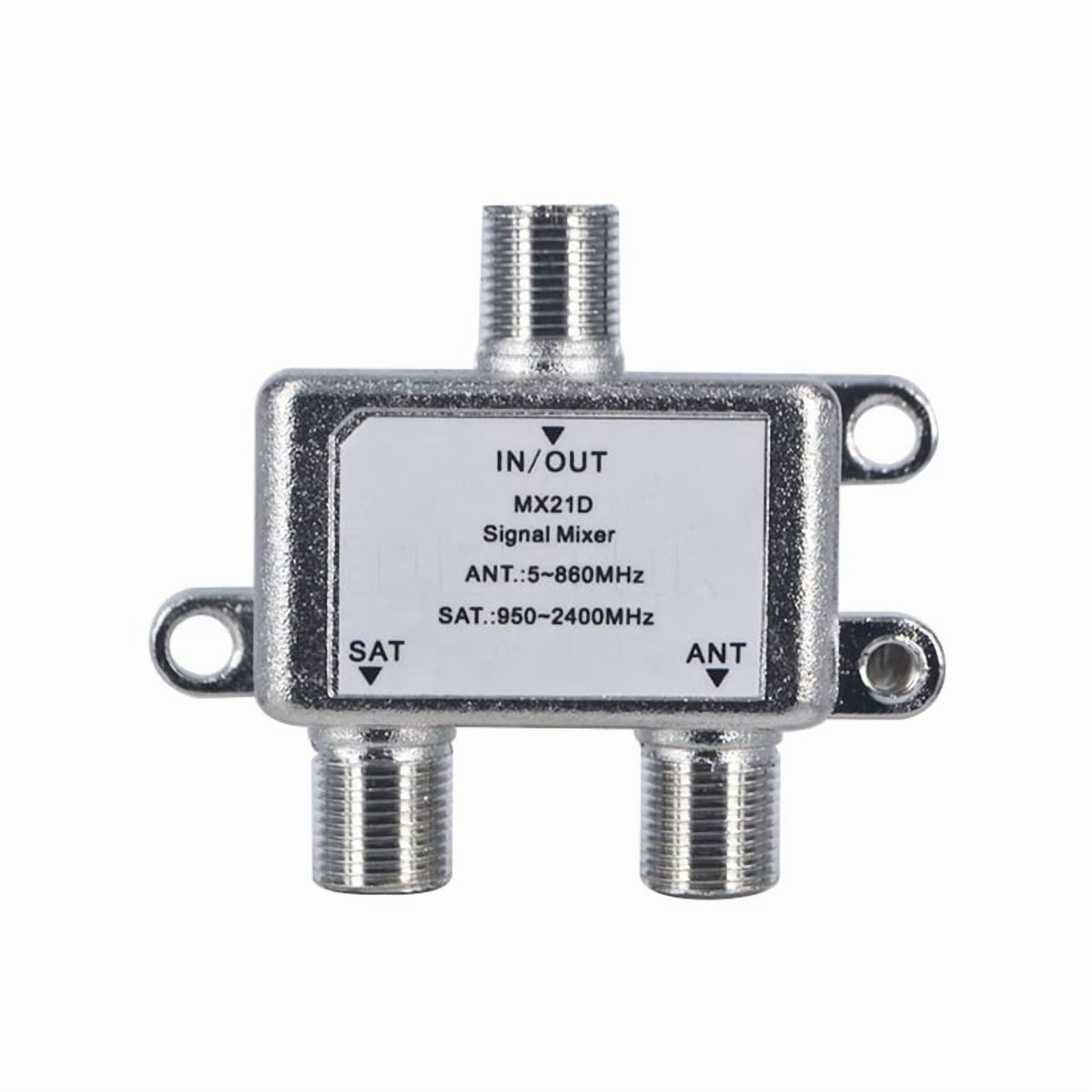 2 Way TV Antenna Satellite Splitter Coaxial Cable Antenna Cable Signal ...
