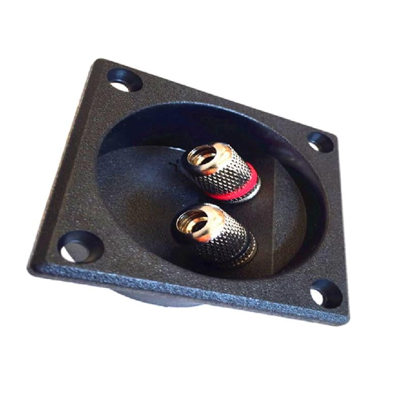 2 Way Terminals Cup Connectors for Speaker Box Subwoofer Banana ...