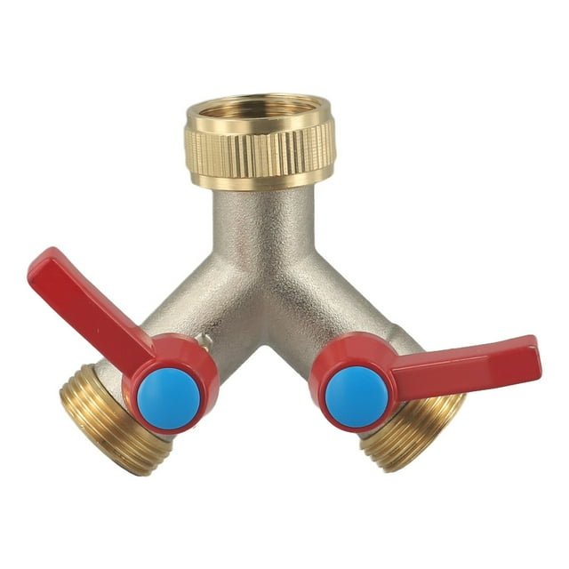 2 Way Water Distributor Y Splitter Garden Hose Adapter for Watering ...