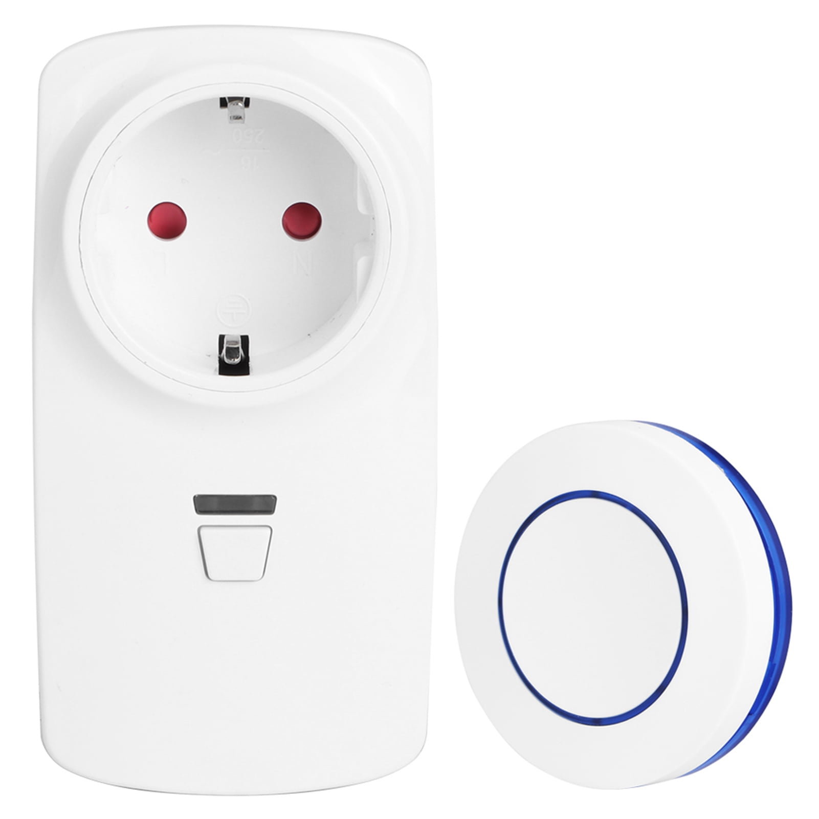 2-Way Wireless Power Outlet Remote Control Socket, Blue, EU Plug, 250V ...