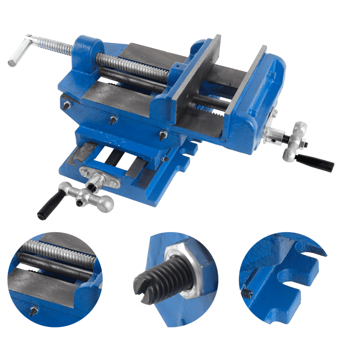 2 Way X-Y Clamp Machine, Precision Adjustment, Cast Iron Steel, High ...