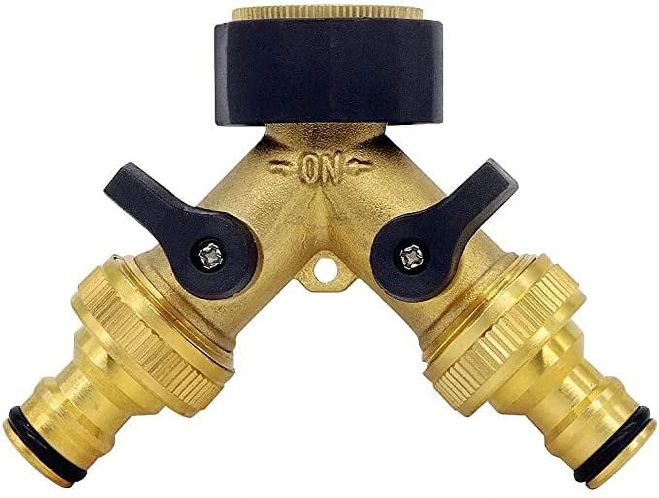 2-Way Y-Distributor,Y Connector for Water Inlet Hose（Brass, Y-Manifold ...