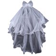 2 Wedding Veil with Comb for Kids Curly Edges Tulle Veil for Flower ...