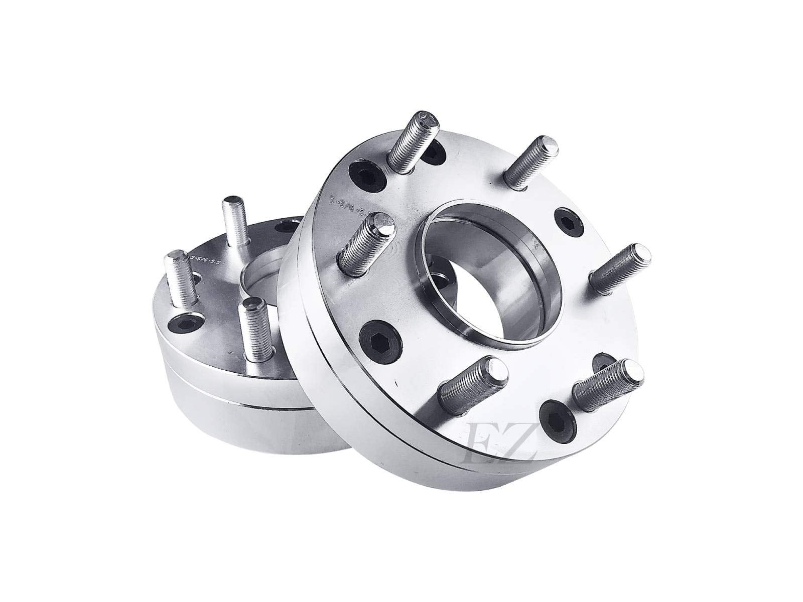 2 Wheel Adapter 5x5 to 6x5.5 Fits Jeep Wrangler JK JL with Lip to Hub ...