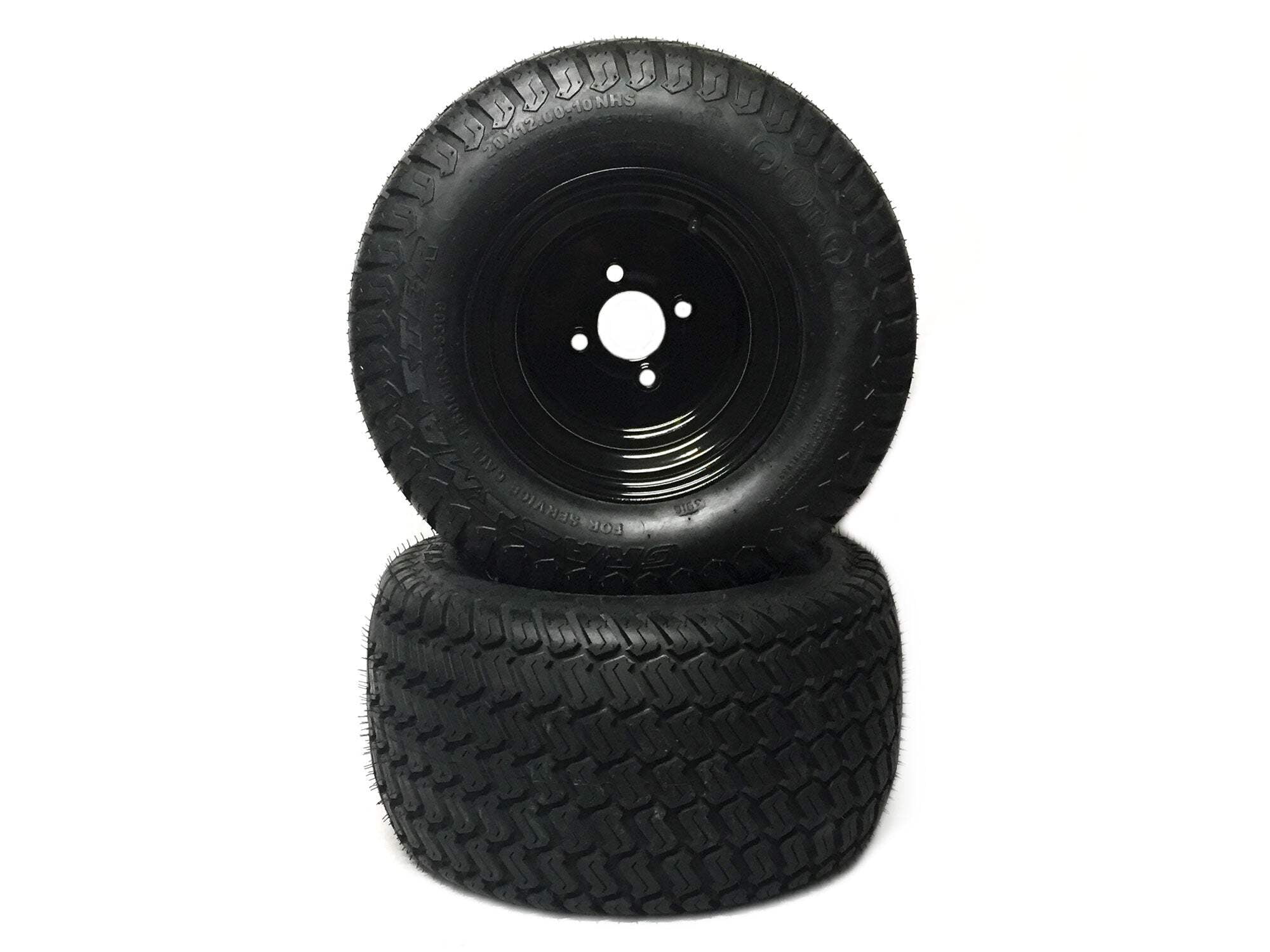 (2) Turf Tire Assemblies 20x12.00-10 Fits Bad Boy ZT Avenger 54" 60 ...
