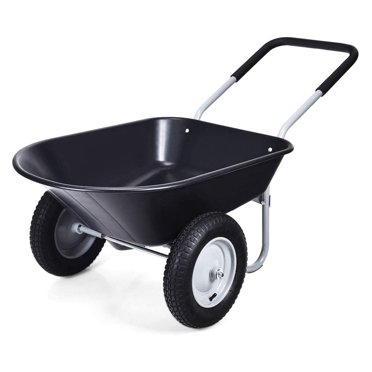 FARM-TUFF Undercarriage Kit with 4" x 10" Pneumatic Tires, Black ...