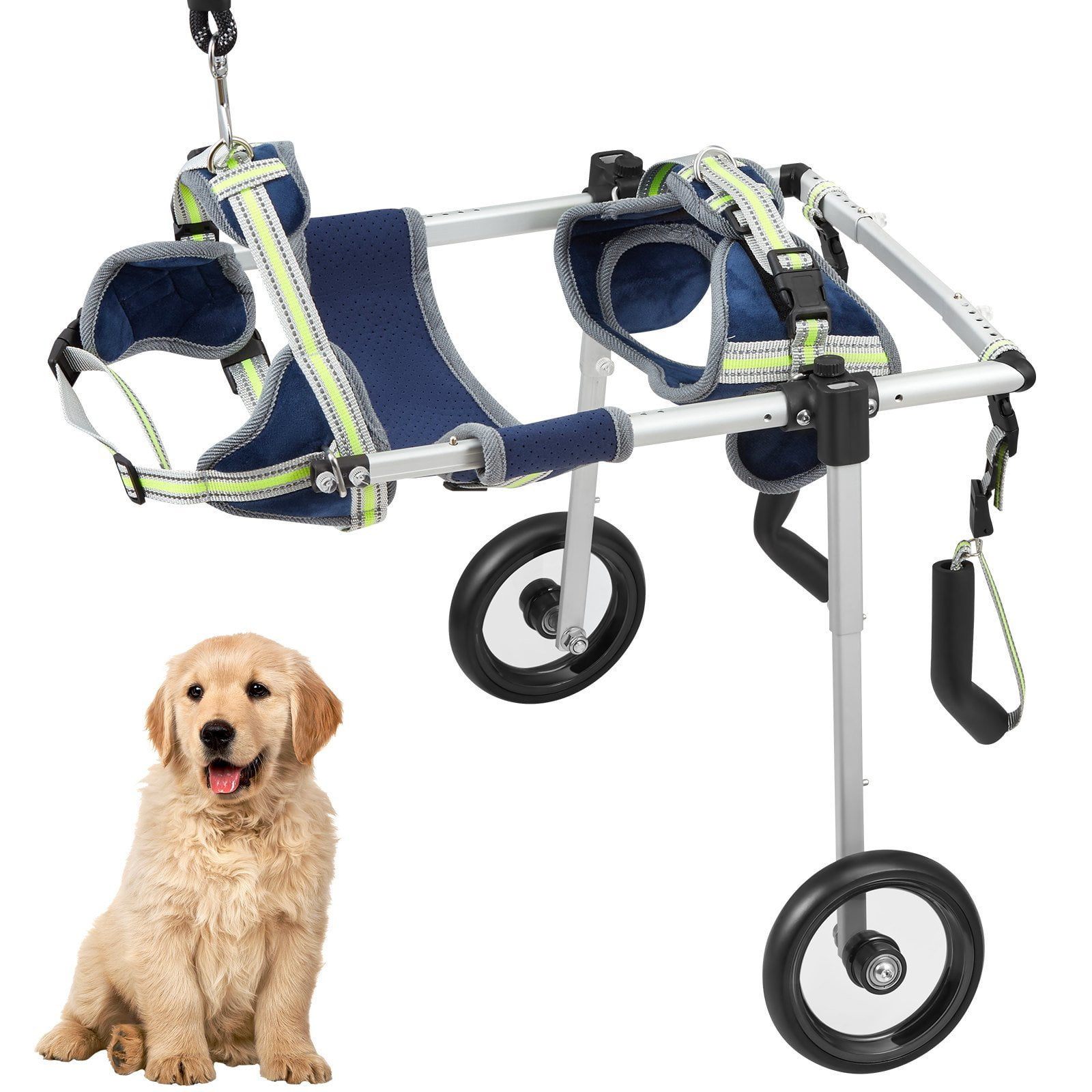 2 Wheels Dog Wheelchair for Back Legs, Pet Wheelchair Lightweight ...