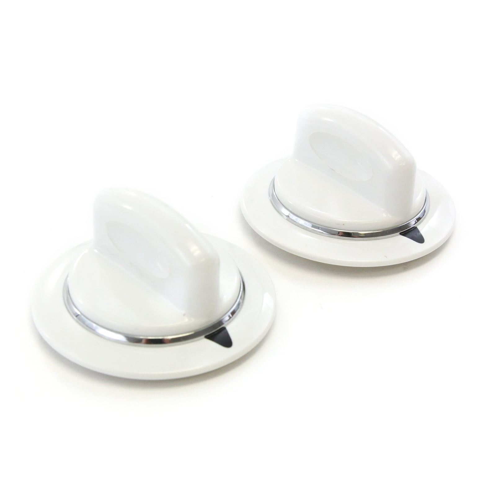 2 White Dryer Timer Control Knobs Replacement Compatible with General ...