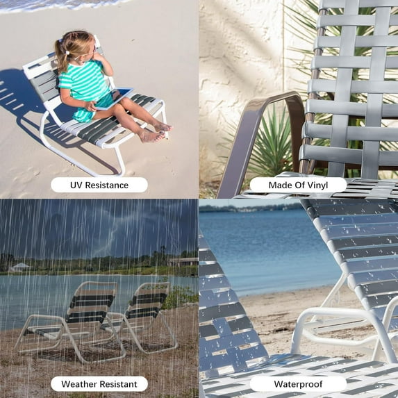 2" Wide 60ft Long Vinyl Straps for Chairs Repair + 60 Rivets ...