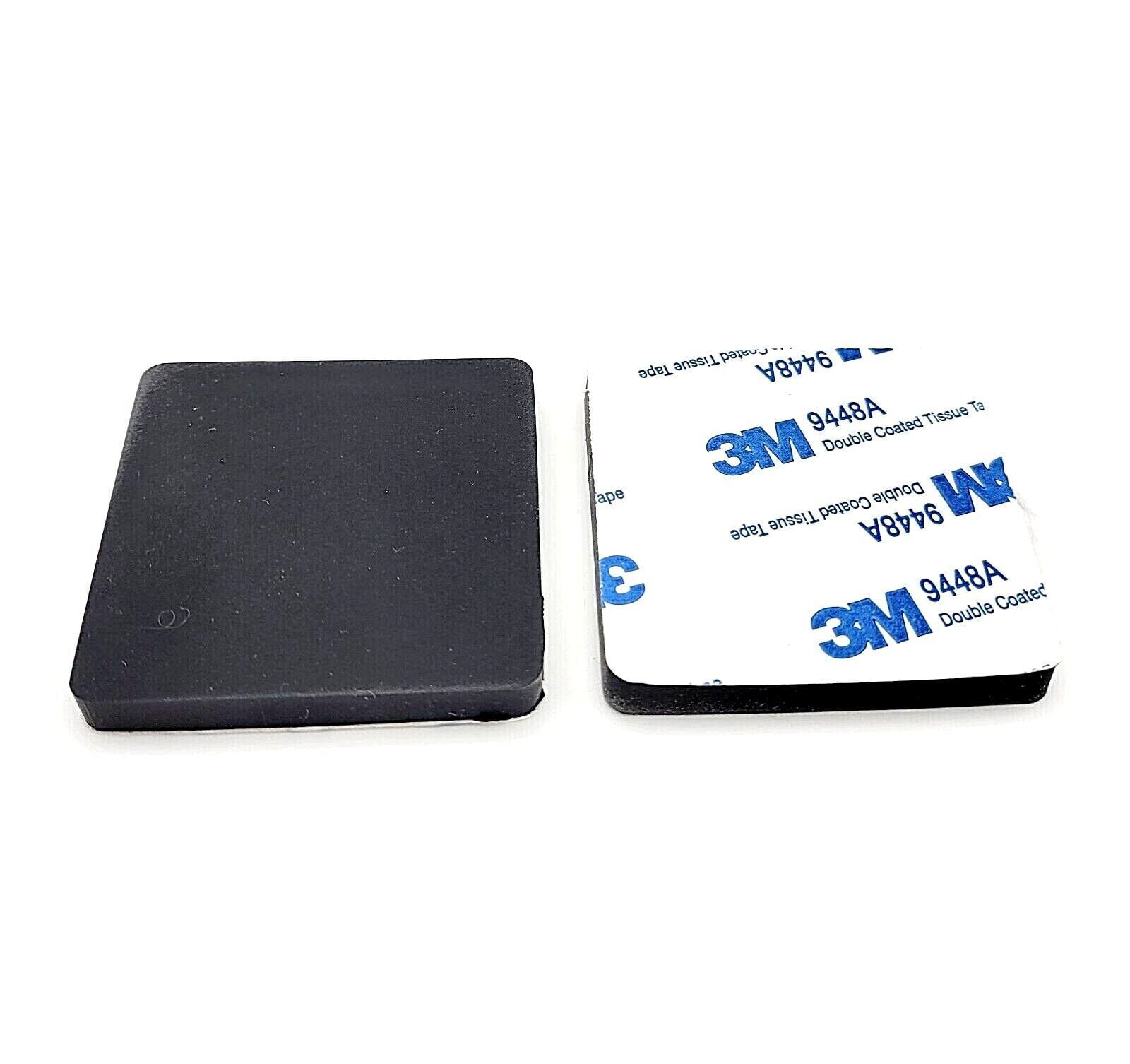 2" Wide Square Rubber Stick on Feet 1/4" Thick 3M Adhesive Backing ...