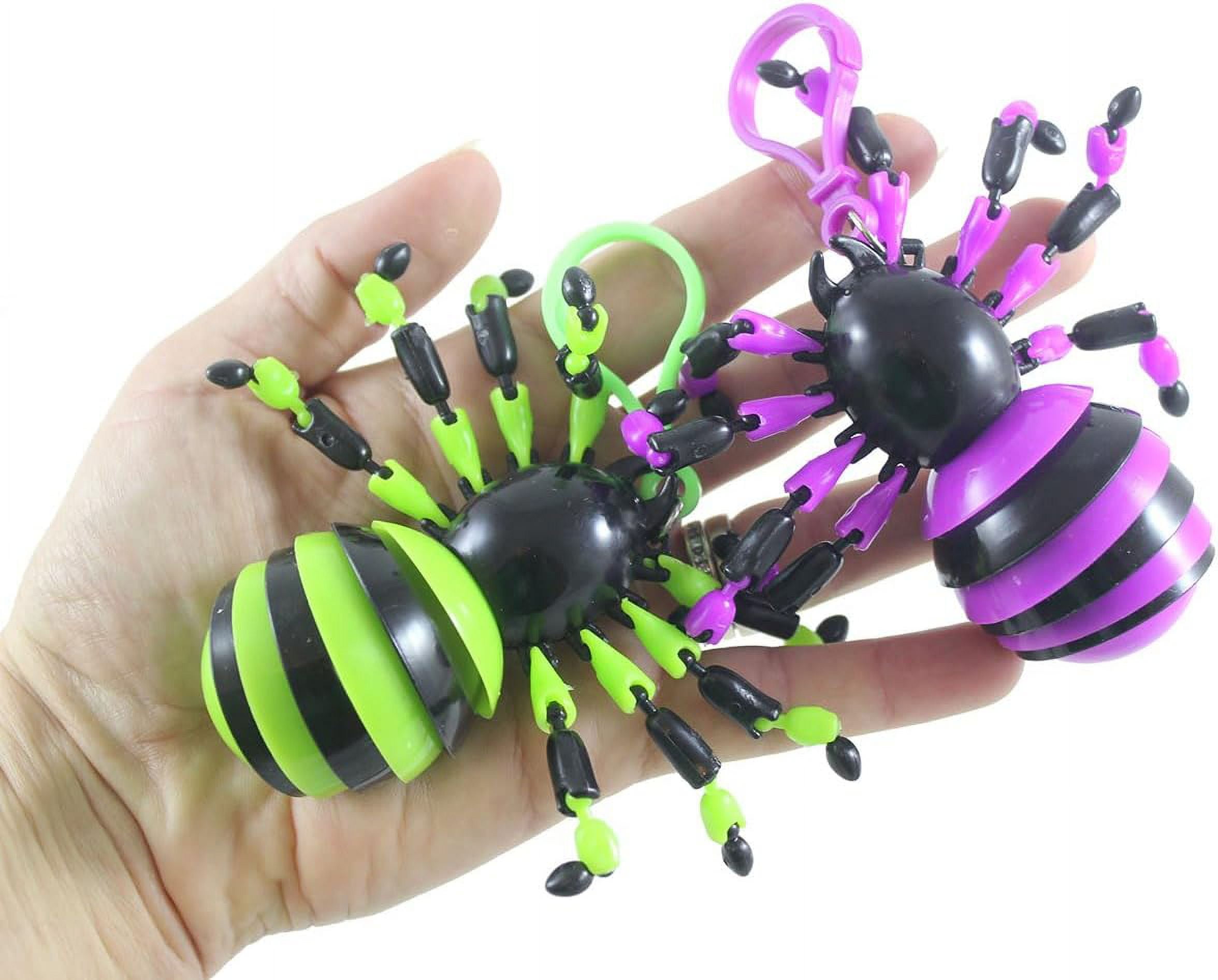 2 Wiggle Spider Fidget - Wiggle Articulated Jointed Moving Holloween ...