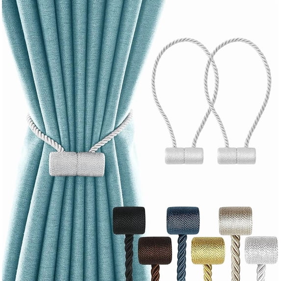 2 Window Curtain Tiebacks Holdbacks VS Upgraded 16 Inch Outdoor ...