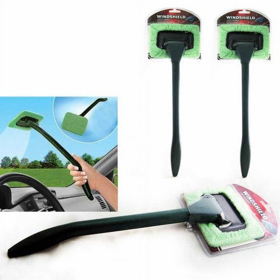 2 Windshield Washing Tool, Car Interior Glass Cleaner Wiper with Long ...