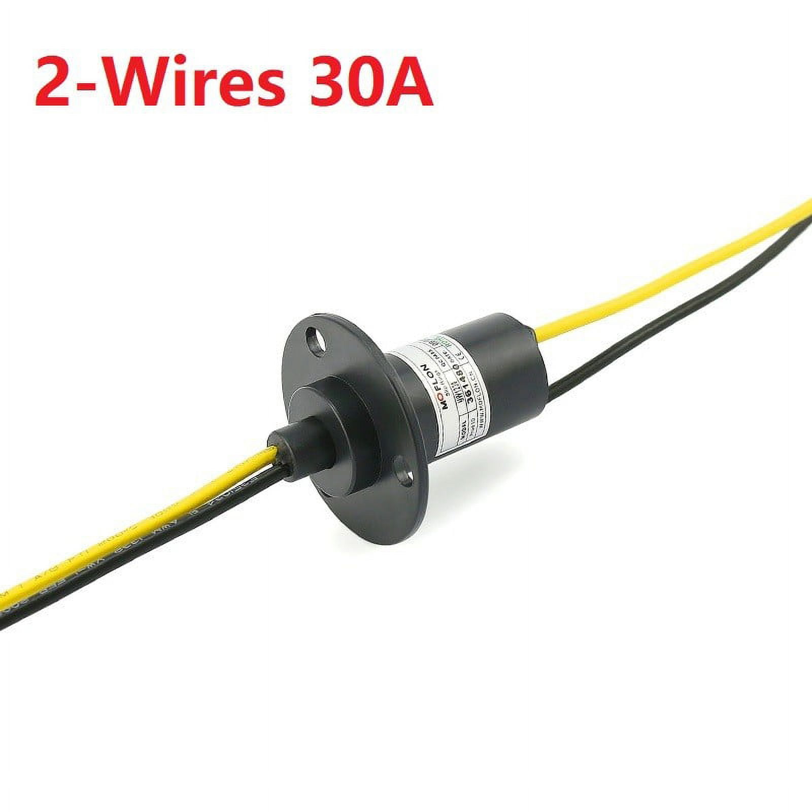 2-Wires 30A Electrical Slip Ring Collector Ring Wind Turbine Generator ...