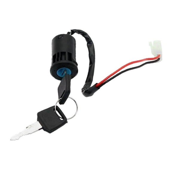 2 Wires Ignition Key Switch with two keys for Motorcycle ATV Pocket ...