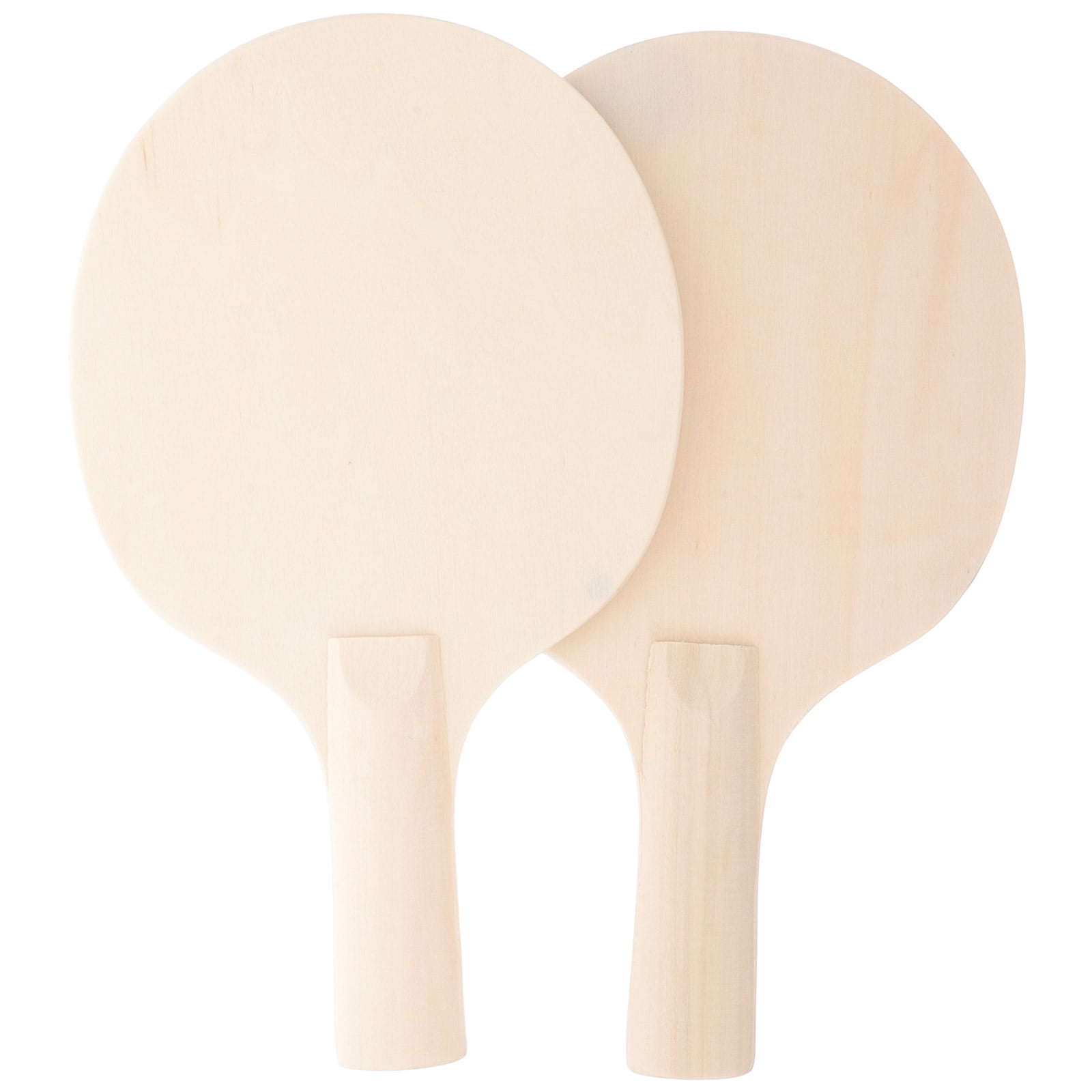 2 Wood Pong Paddles for Table Tennis - DIY Sports Game for Kids ...