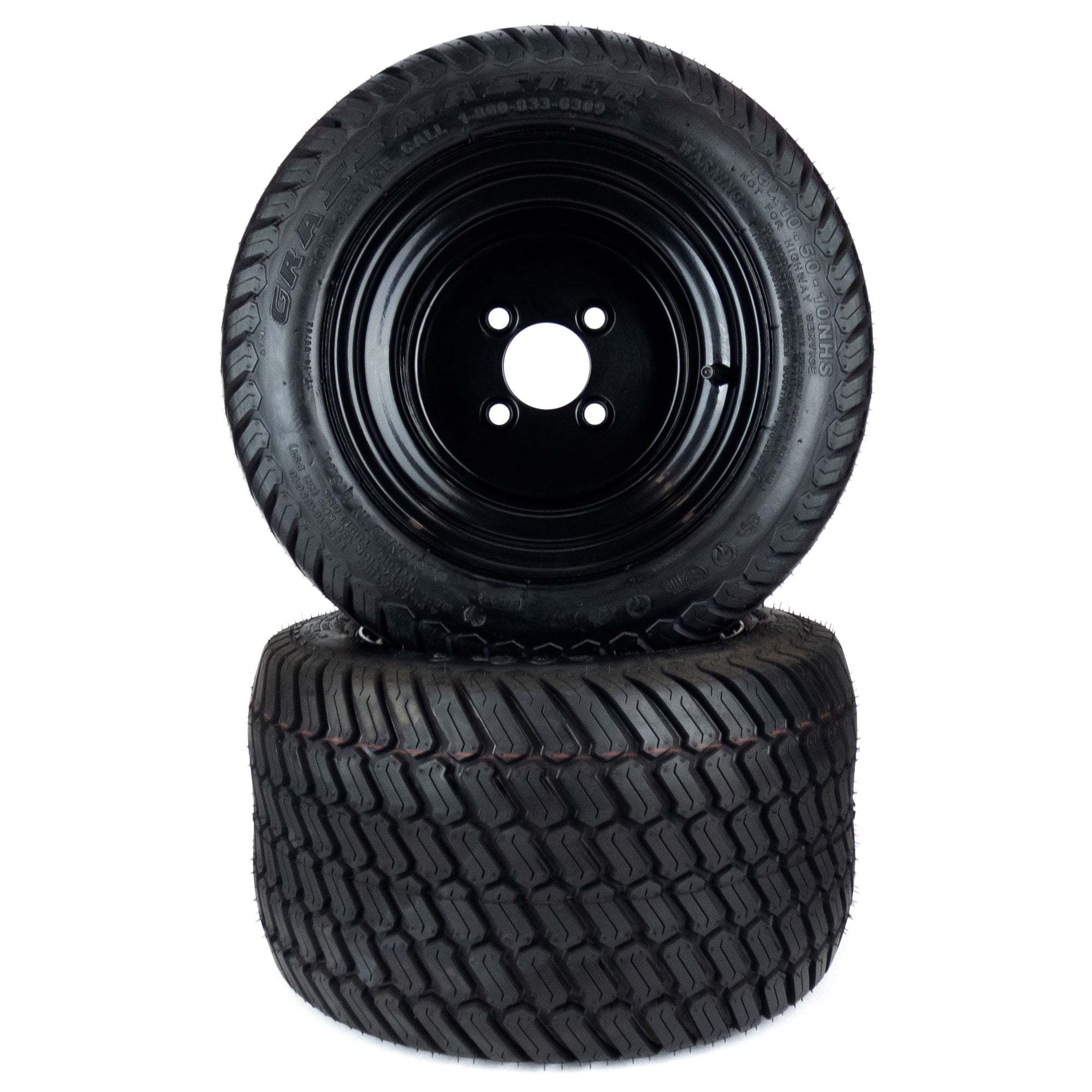 (2) Wright Wheel and Tire Assemblies 18x10.50-10 Fits Stander I 48" and ...