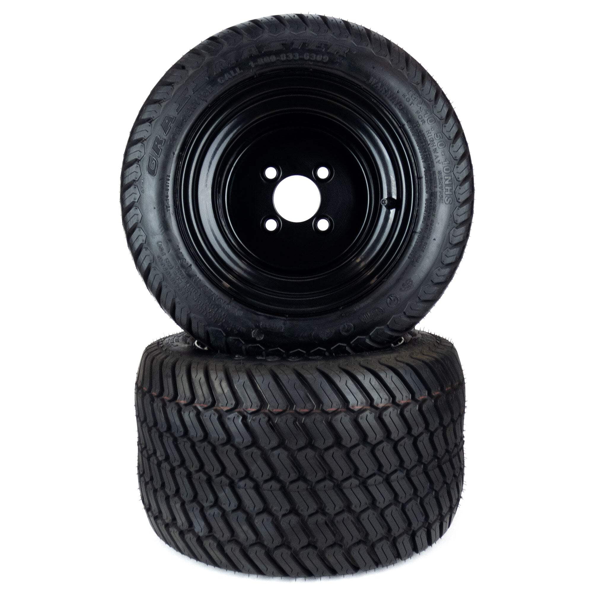 "Wright Wheel and Tire Assemblies 18x10.50-10, 4 Ply Rated, Turf Grass ...
