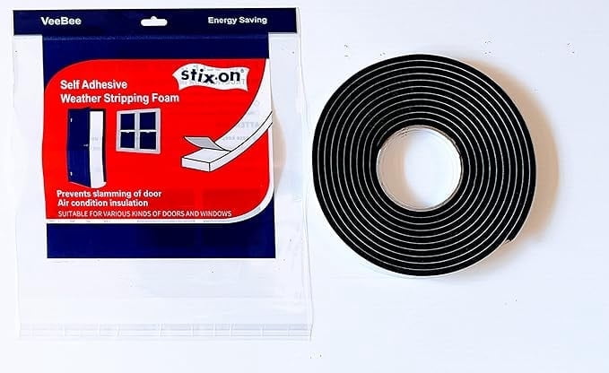 2" X 17' Charcoal Insulation Strip-Premium Window Seal Protects Against ...