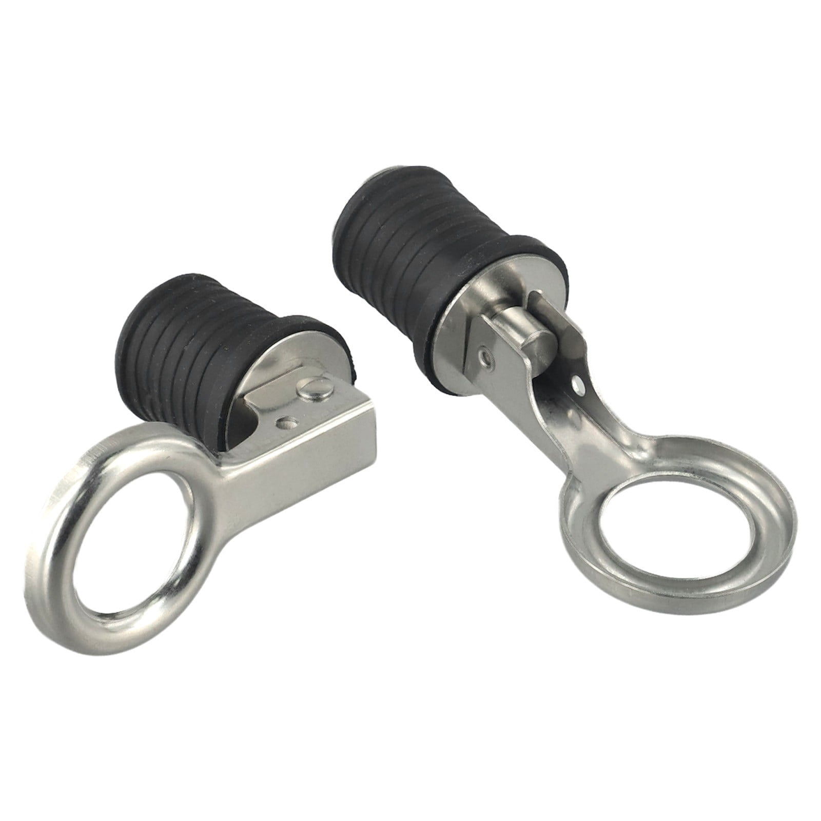 2 X 1In Drain Plug Rubber Stainless Steel Snap Flip Boat Hull Drain ...