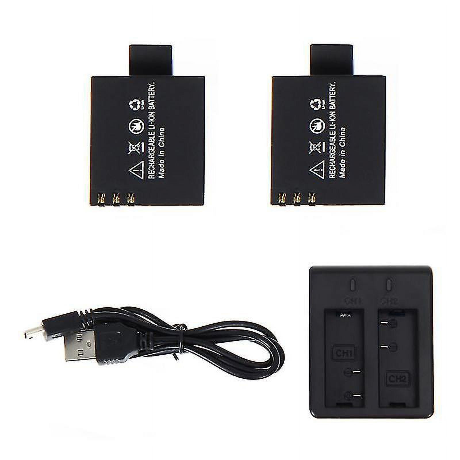 2 X 3.7v 900mah Li-ion Battery Pack Kit Rechargeable For Act - Walmart.com