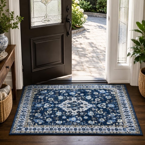 2 X 3 Entry Way Rug Non Slip Carpet for Entrance Kitchen Bathroom | Low ...