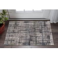 2' X 3' Gray Black And Ivory Abstract Distressed Area Rug - Walmart.com