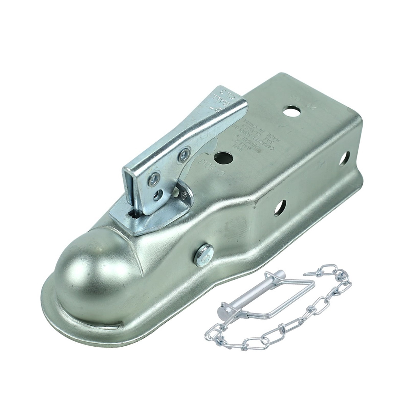 2 X 3 Inch 5000 Lbs Trailer Coupler Ball Coupling Straight Tongue RV ...