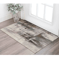 2' X 3' Ivory Gray and Brown Abstract Power Loom Area Rug - Walmart.com