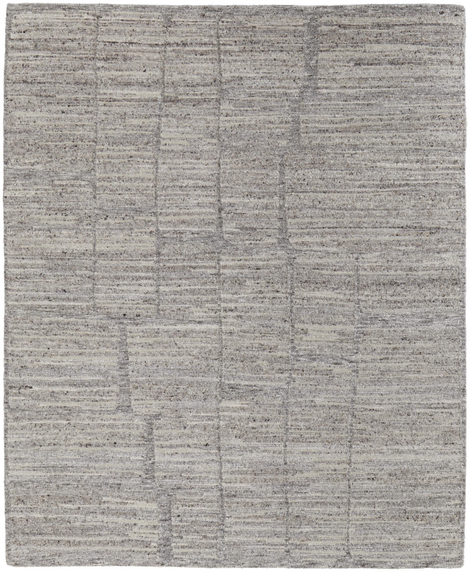 6' X 9' Taupe and Gray Abstract Hand Woven Worn Faded Area Rug ...