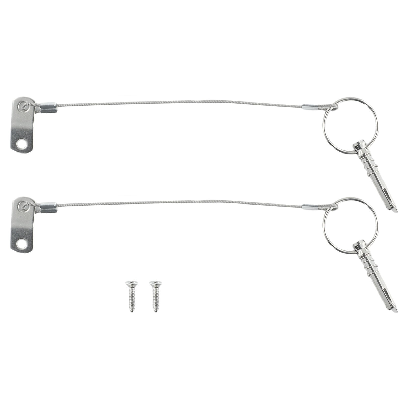 2 X 6.3Mm 1/4 Inch Quick Release Pins With Lanyards For Marine Top Deck ...