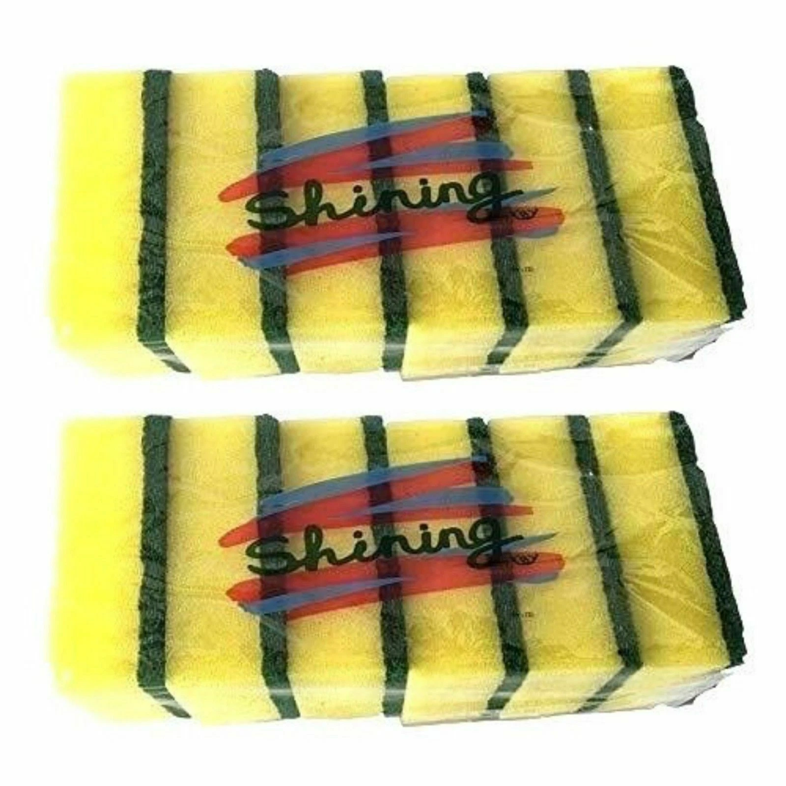 2 X 6 Pieces High Quality Shining Kitchen Sponge Scrubber Sponges Dish ...