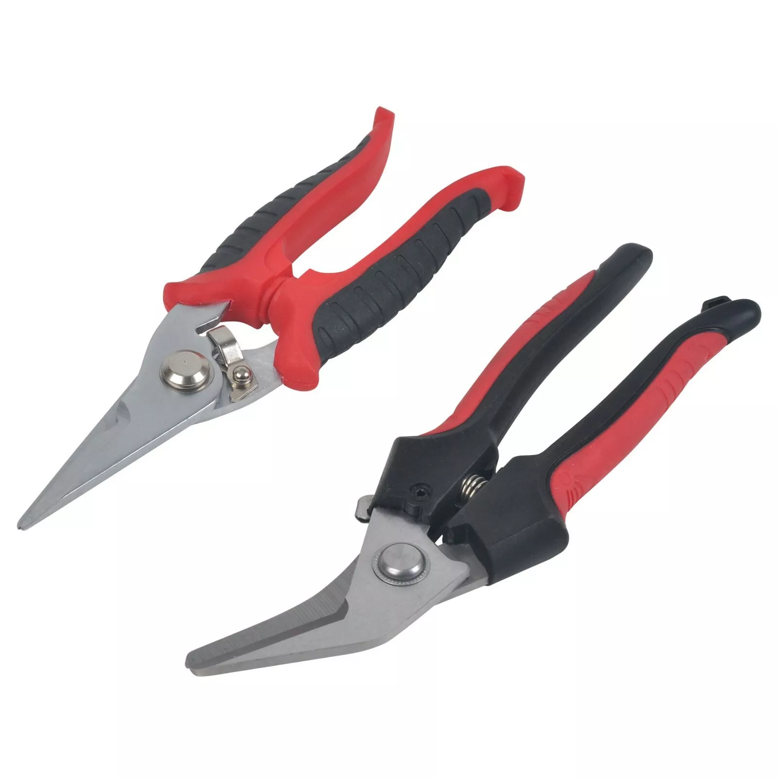 2 X 8'' Tin Snips & Scissors Set Sheet Metal Cut Heavy Duty Shear ...