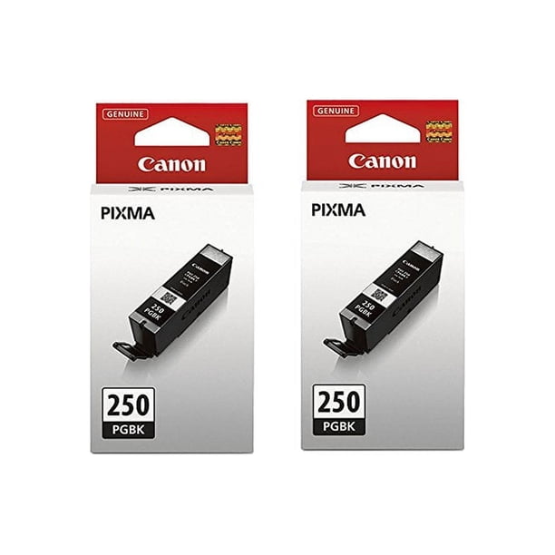 2 X Canon PIXMA MG5520 (PGI-250) Pigment Black Ink Cartridge Standard ...