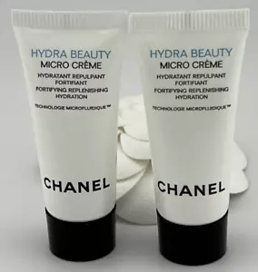 2 X Chanel Hydra Beauty Micro Creme 5Ml .17Fl Oz Sample Tubes, New ...