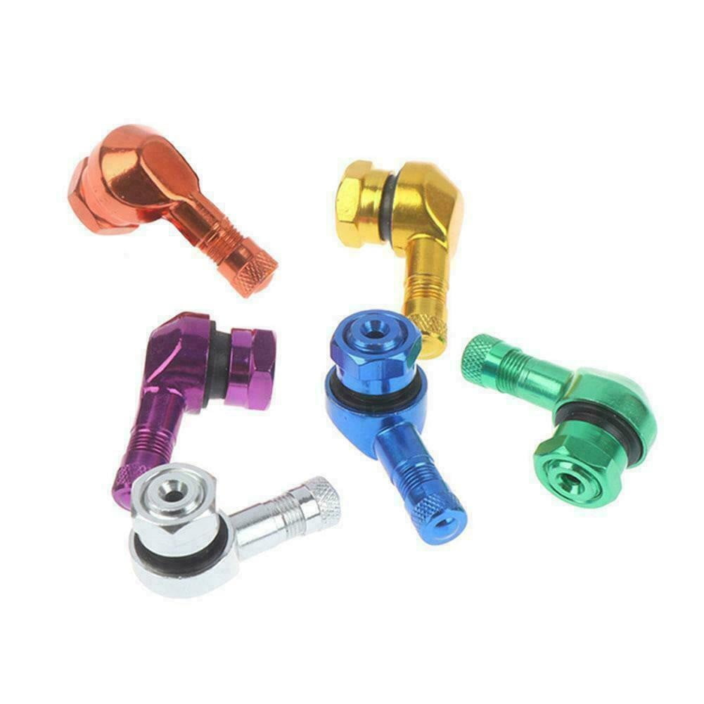 2 X Cnc Motorcycle 90 Degree Angle Wheel Tire Stem Tubeless Valve ...