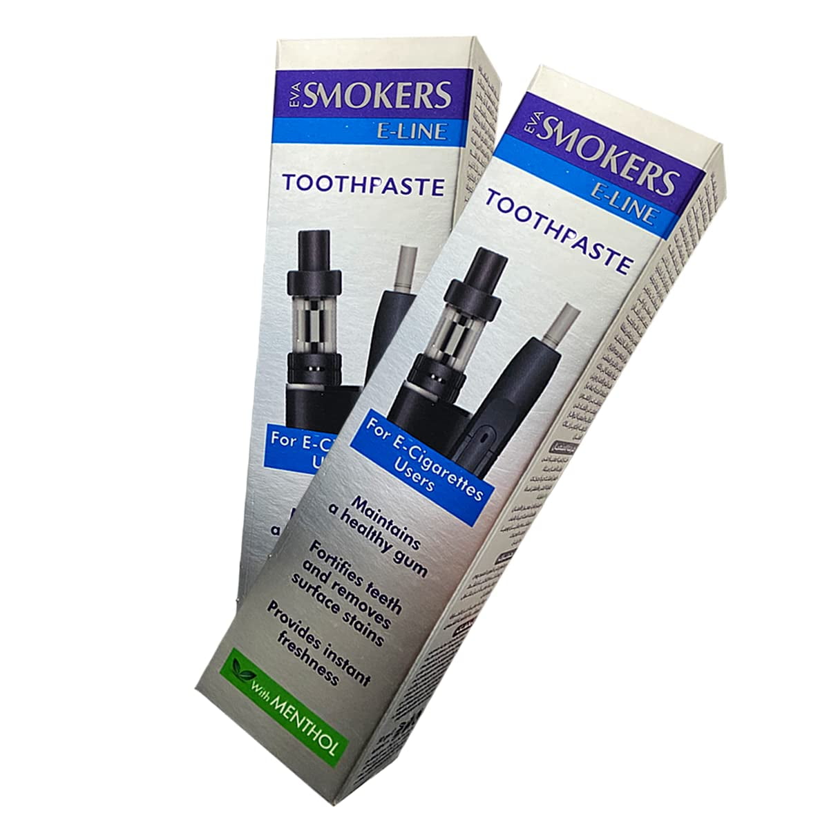 2 X Eva Smokers Menthol Toothpaste for Smokers Provides Instant Freshness, Maintains a Healthy ...