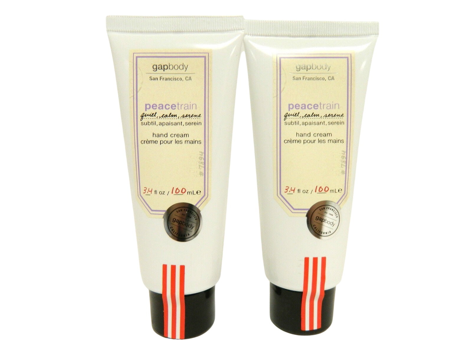 2 X Gapbody Gap Body Peacetrain Hand Cream 3.4 oz/100mL - Walmart.com