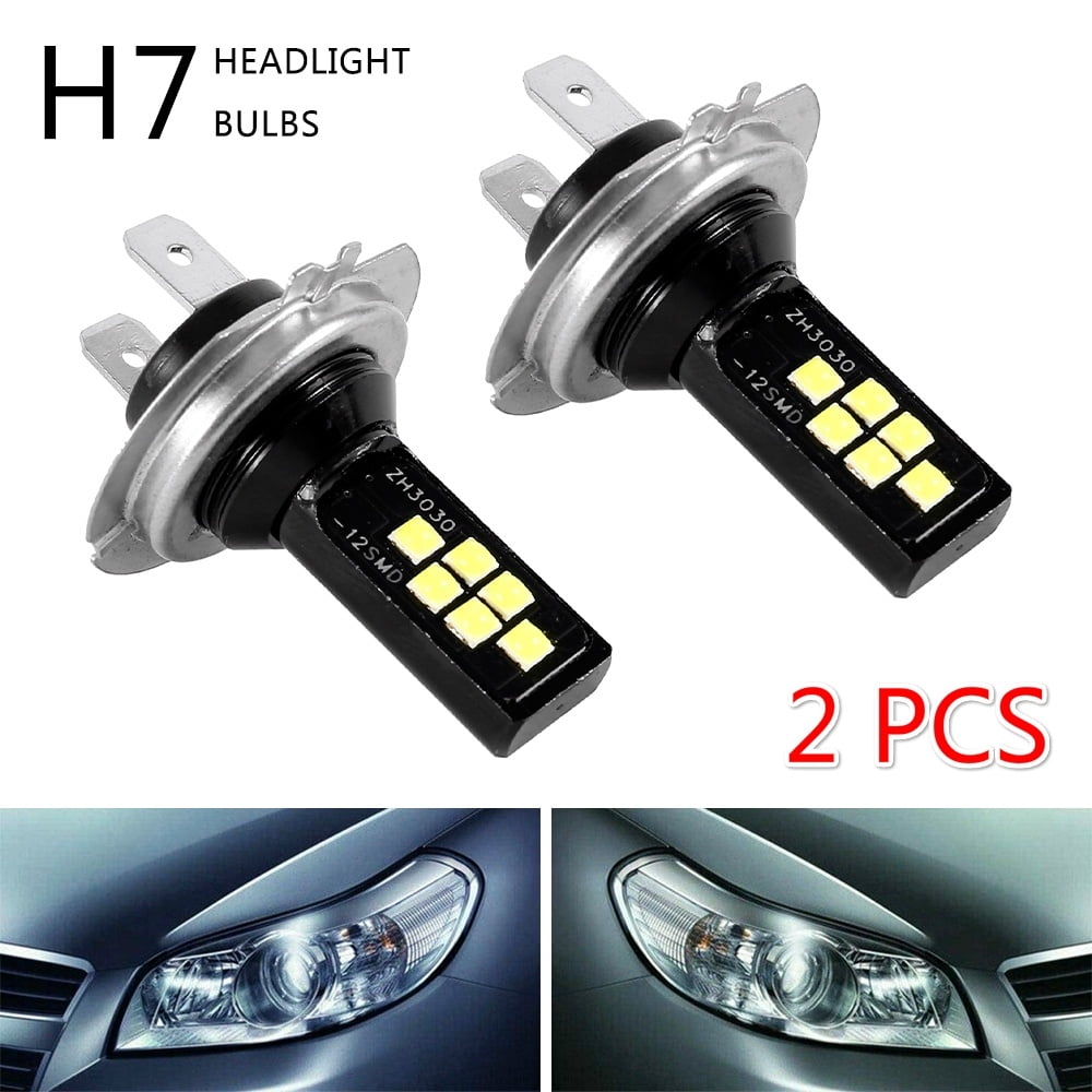 2 X H7 CREE LED SMD 120W Super Bright Headlight Headlamp Fog Light ...
