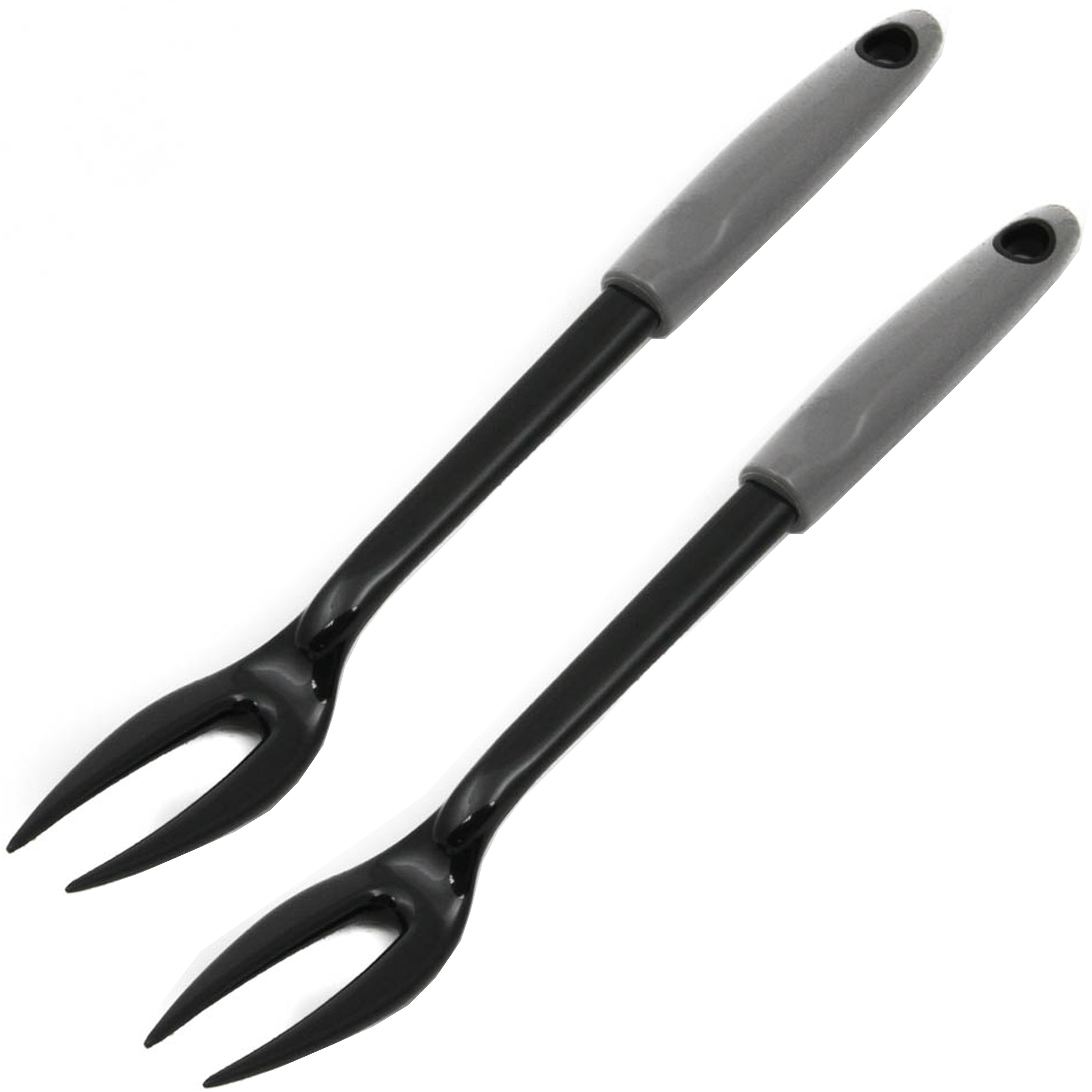 All Top Bargains 2 Pc Heat Resistant Nylon Fork for Turning & Serving ...