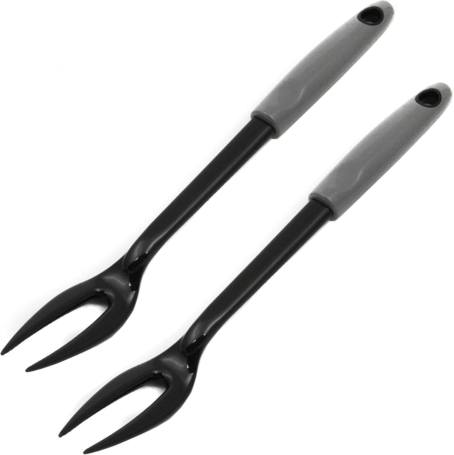 2 X Heat Resistant Nylon Fork 2 Prong Meat Serving Cooking Utensil ...