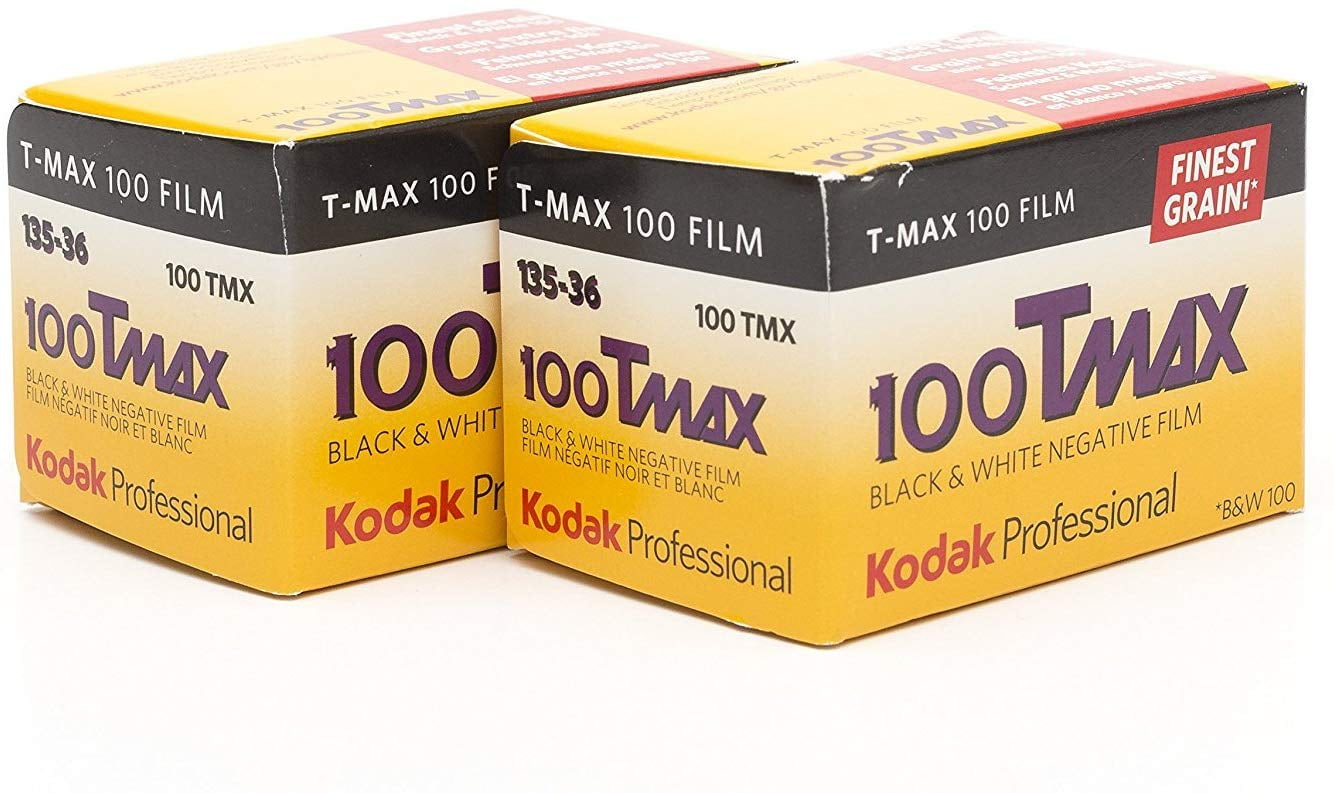 2 X Kodak Professional 100 Tmax Black and White Negative Film (ISO 100 ...