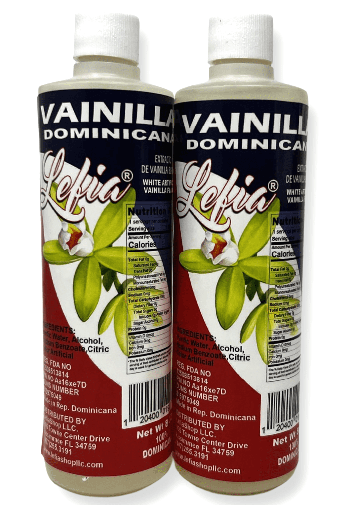 2 X LEFIA White Vanilla 8 OZ Oz From Dominican Republic VAINILLA BLANCA ...