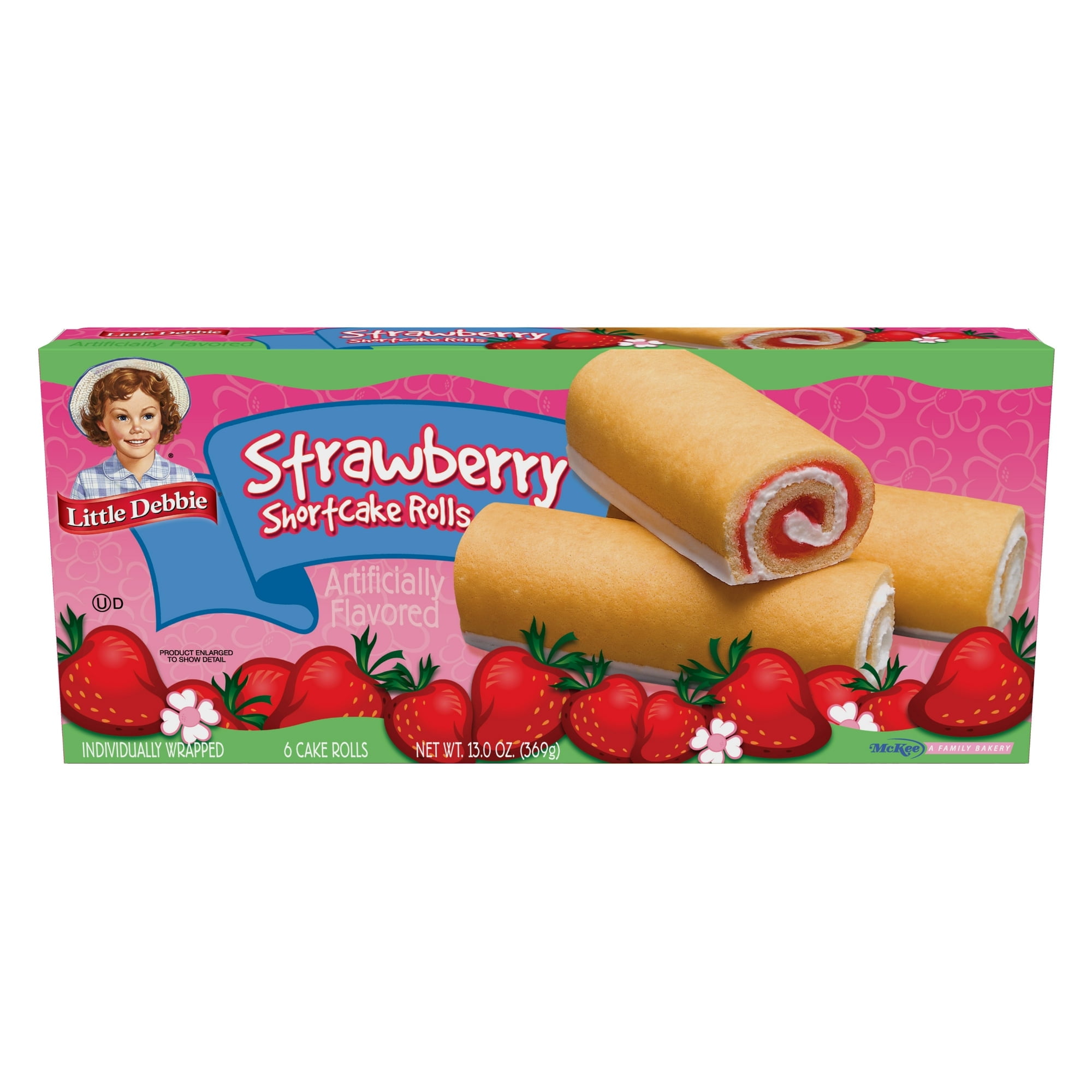 2 X - Little Debbie Strawberry Shortcake Rolls, 13 oz (6 count ...