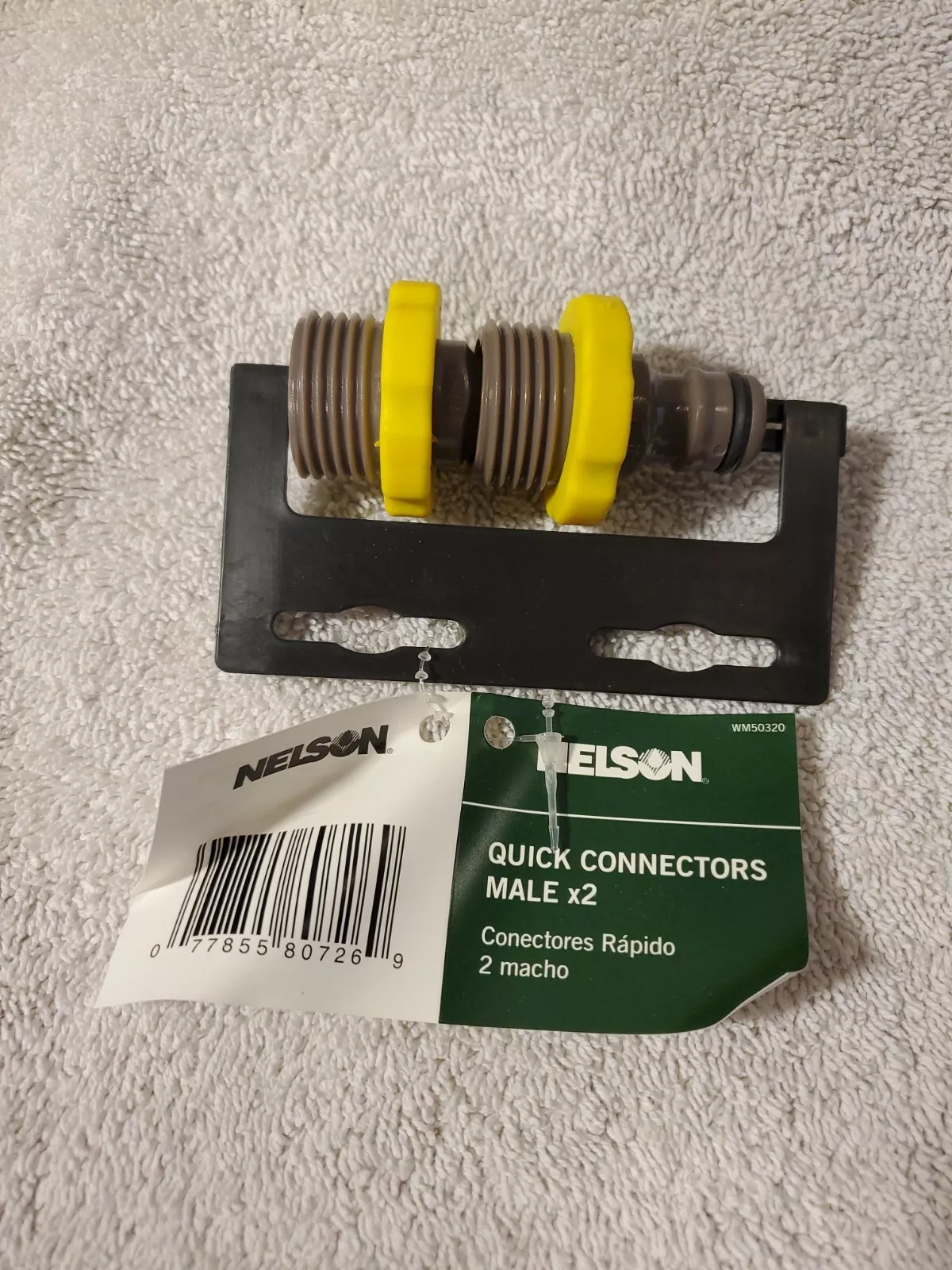 2 X New Nelson 50320 Quick Connectors 2 Male New In Package For Garden ...