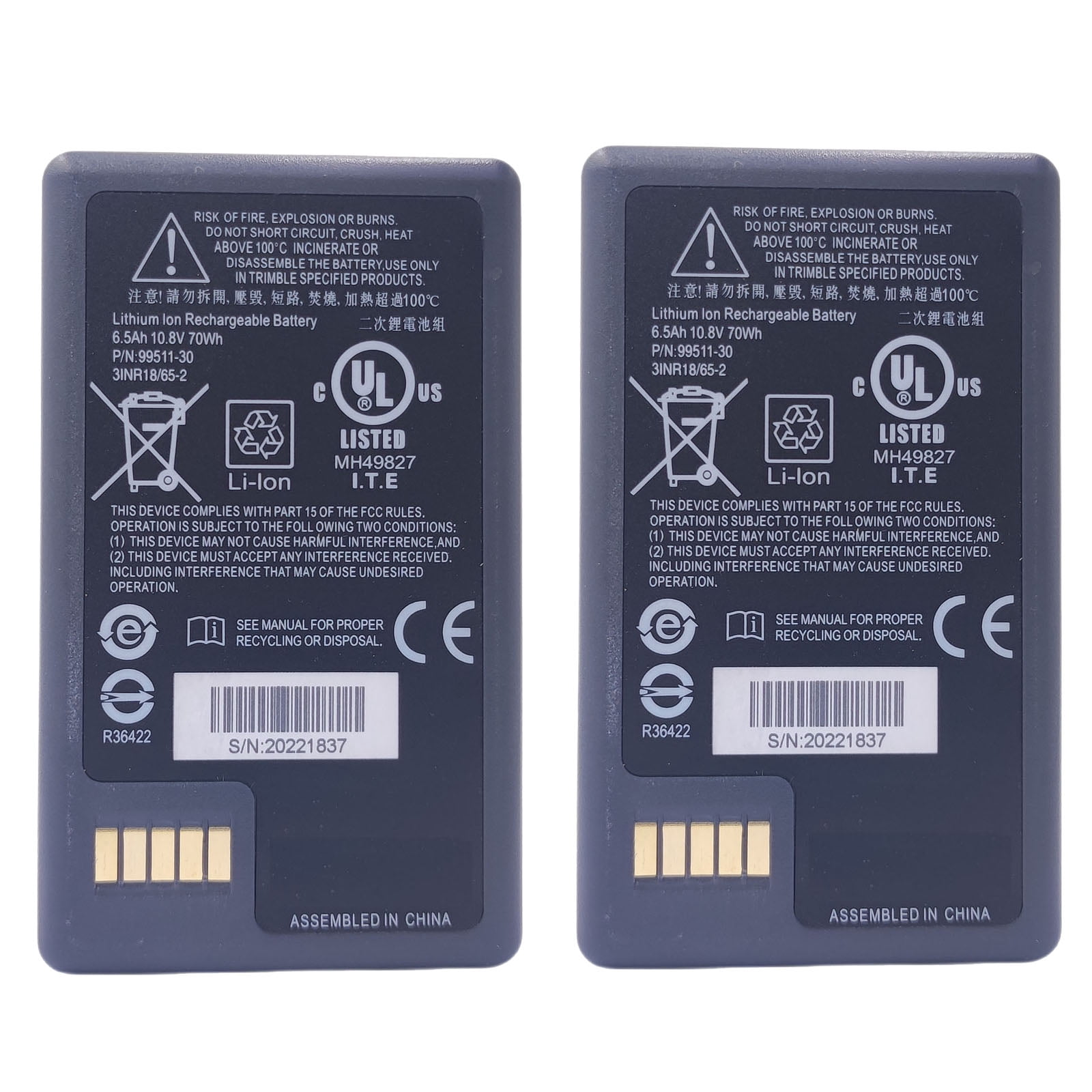 2 X New & Original Replacement Battery of 79400, for Trimble S3 S5 S6 ...